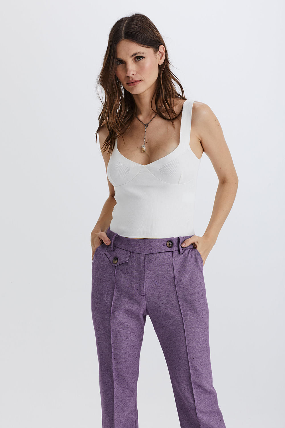 Calca Alfaiataria Cigarreti Simone - Brooks Donna Oficial | Moda feminina