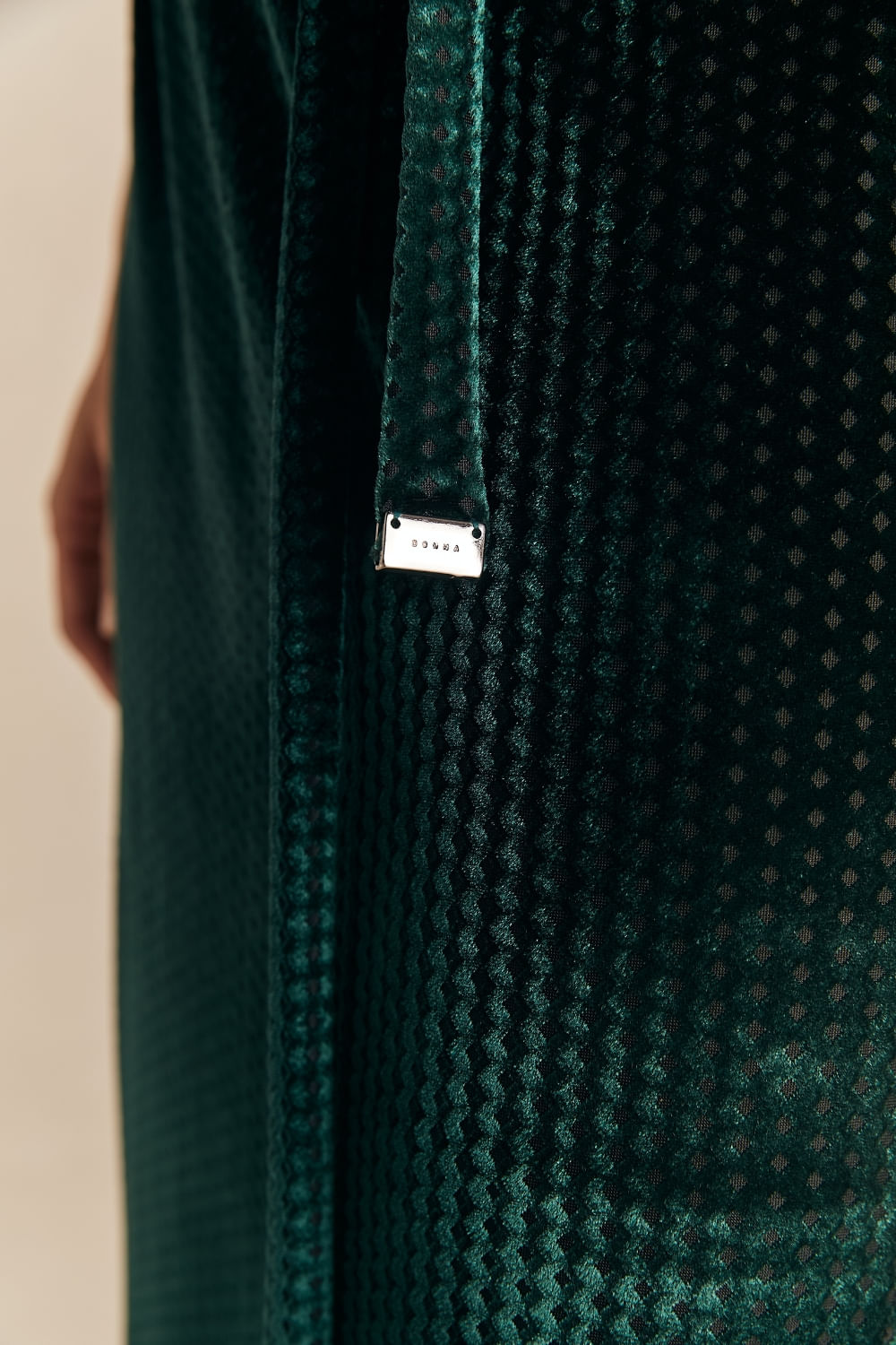 Vestido Stella Veludo Devore - Brooksfield Donna Oficial: moda que inspira